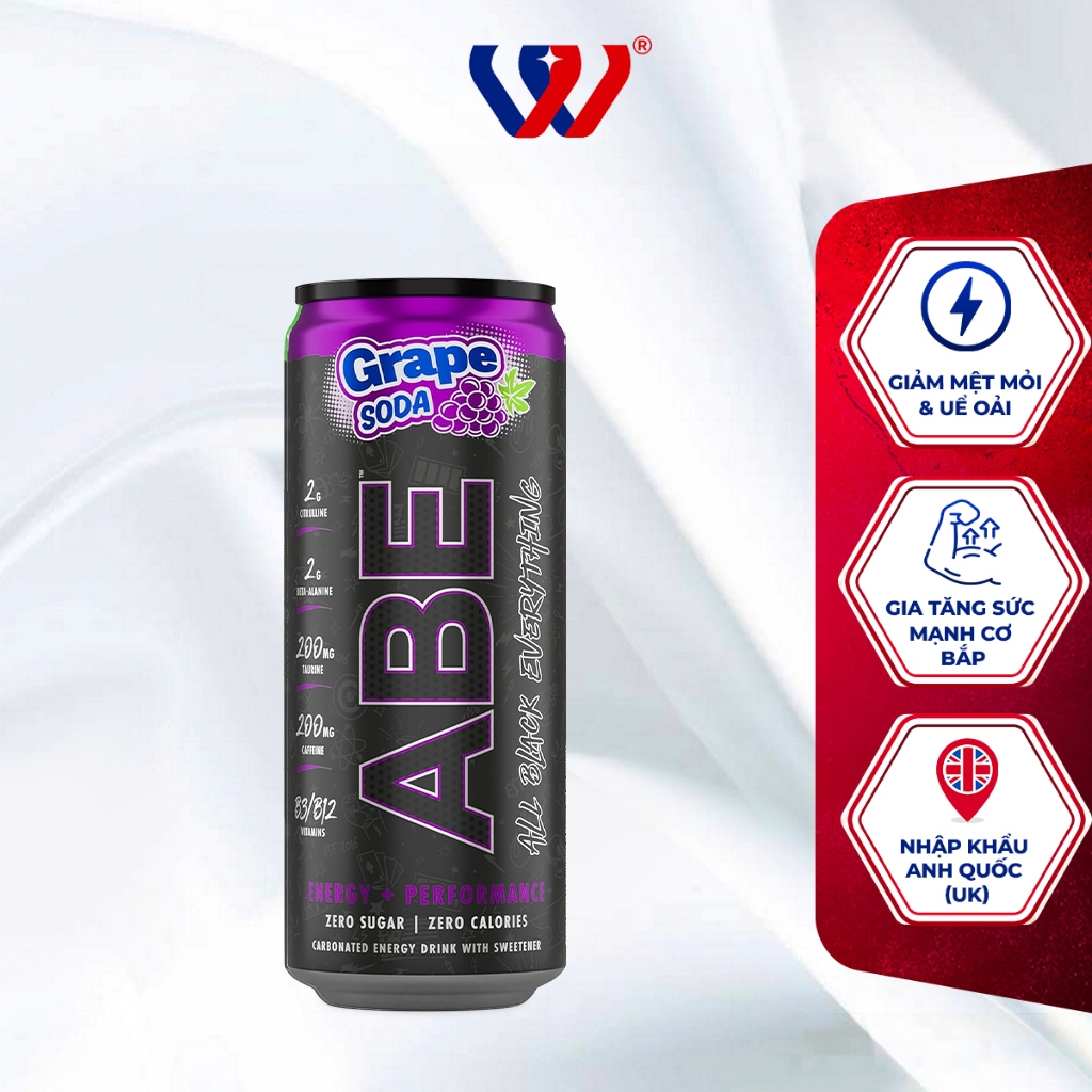 Lon pre workout Applied Nutrition ABE Energy Performance 330ml chính ...