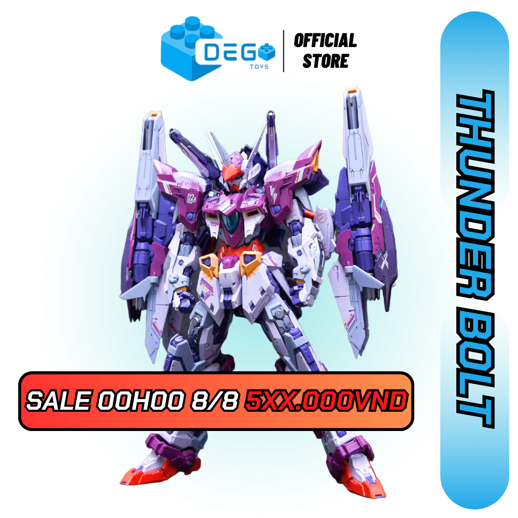 Mô hình lắp ráp THUNDERBOLT INERA 1/100 MG, đồ chơi lắp ráp THUNDERBOLT COSMIC GENERAL PURPOSE ...