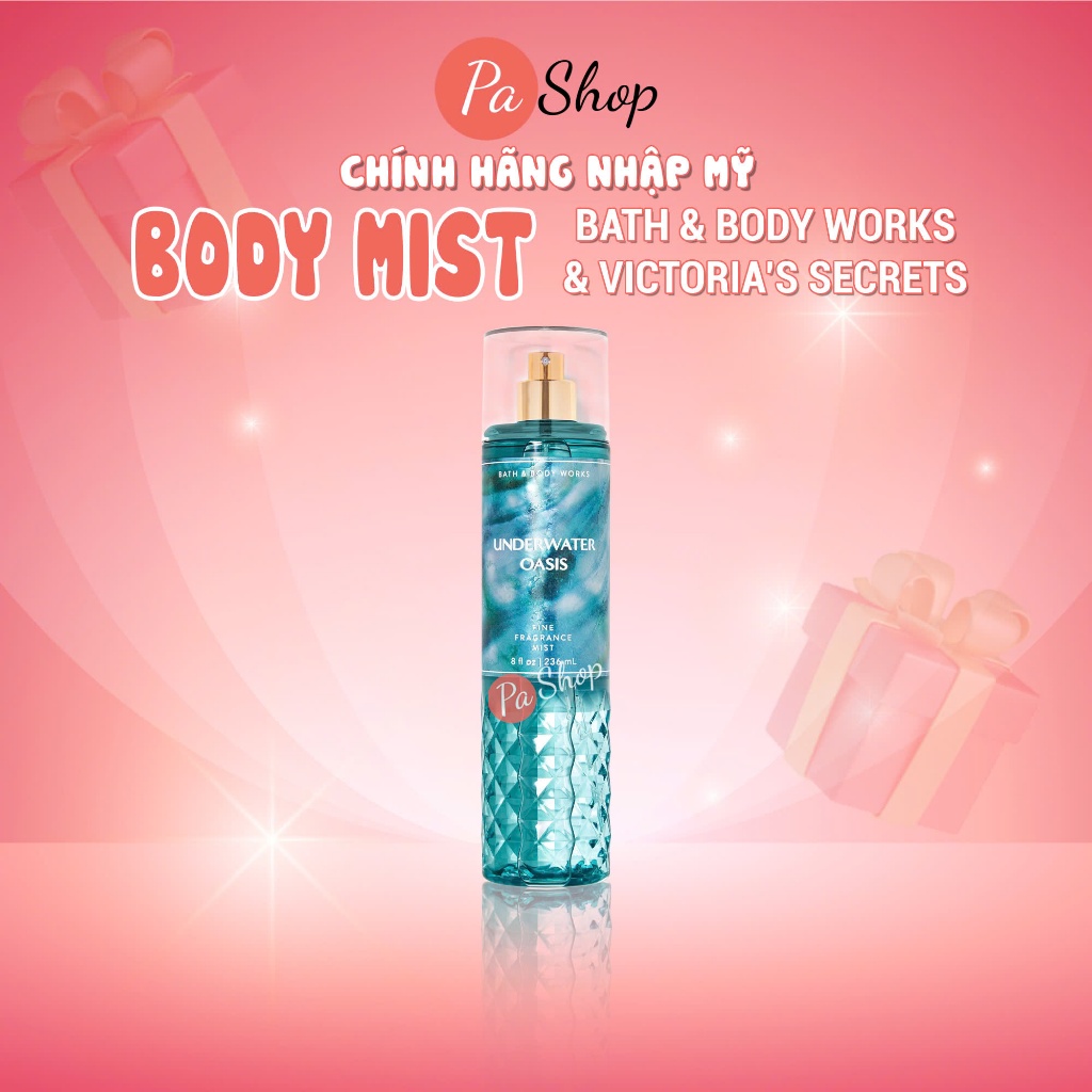 Body mist Underwater Oasis xịt thơm toàn thân | Shopee Việt Nam