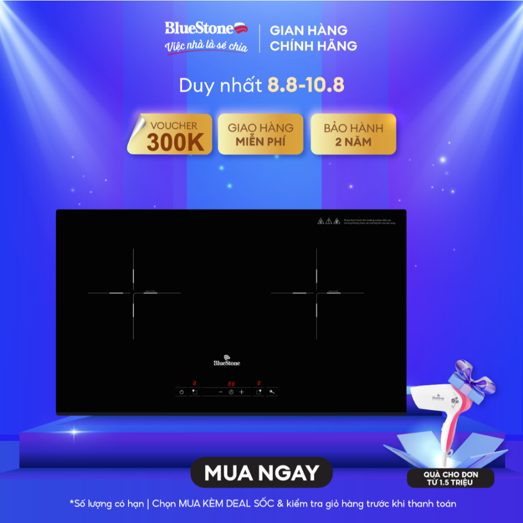 Bếp Từ Đôi 4000W Bluestone ICB-6818 | Shopee Việt Nam