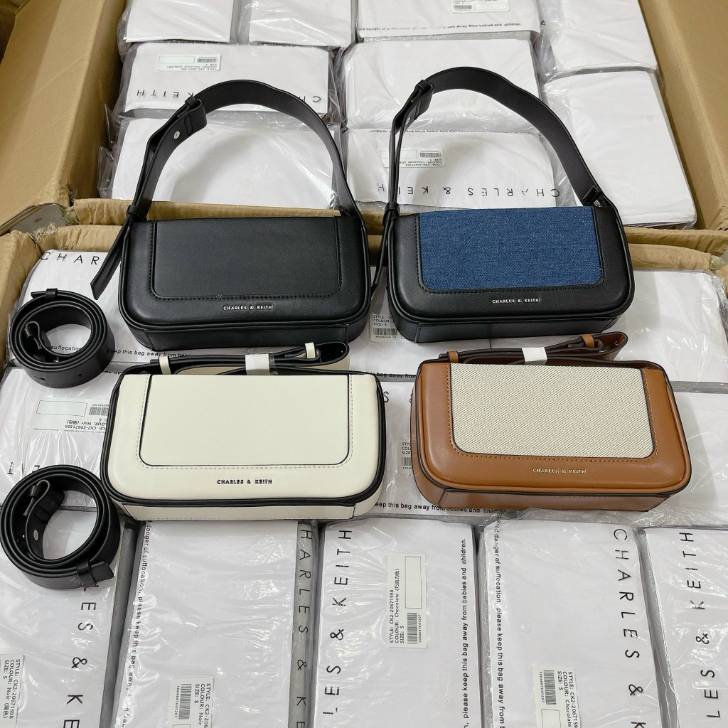 Túi nữ kẹp nách + đeo chéo size 20 form chuẩn đep CK2-20671598 full màu ...