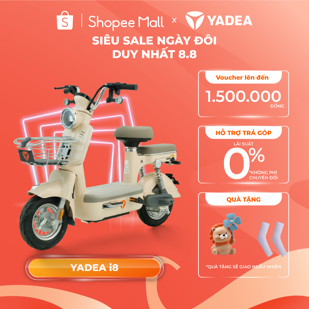 Xe máy điện Yadea i8 | Shopee Việt Nam