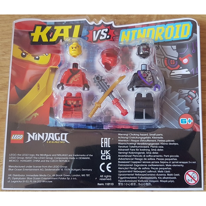 LEGO NINJAGO LEGACY Kai vs. Nindroid blister pack - set 112113 - vỉ ...