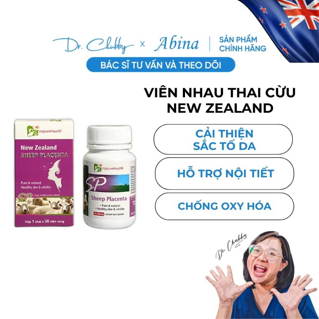 Viên mờ sạm nám, ổn định nội tiết từ nhau thai cừu tím Sheep Placenta ...