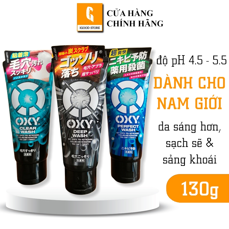 IGOOD - Sữa rửa mặt Oxy cho nam Nhật Bản 130g | Shopee Việt Nam