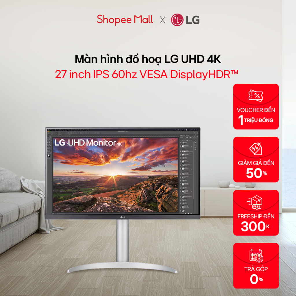Màn hình LG 27UP850N-W 27'' UHD 4K IPS 60hz VESA DisplayHDR™ 400 USB ...