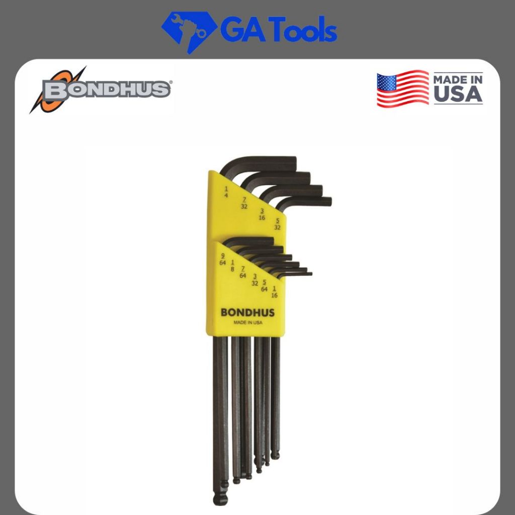 Bộ lục giác hệ Inch Bondhus 10936 - Made in USA, Gồm 10 chi tiết 0.50 ...