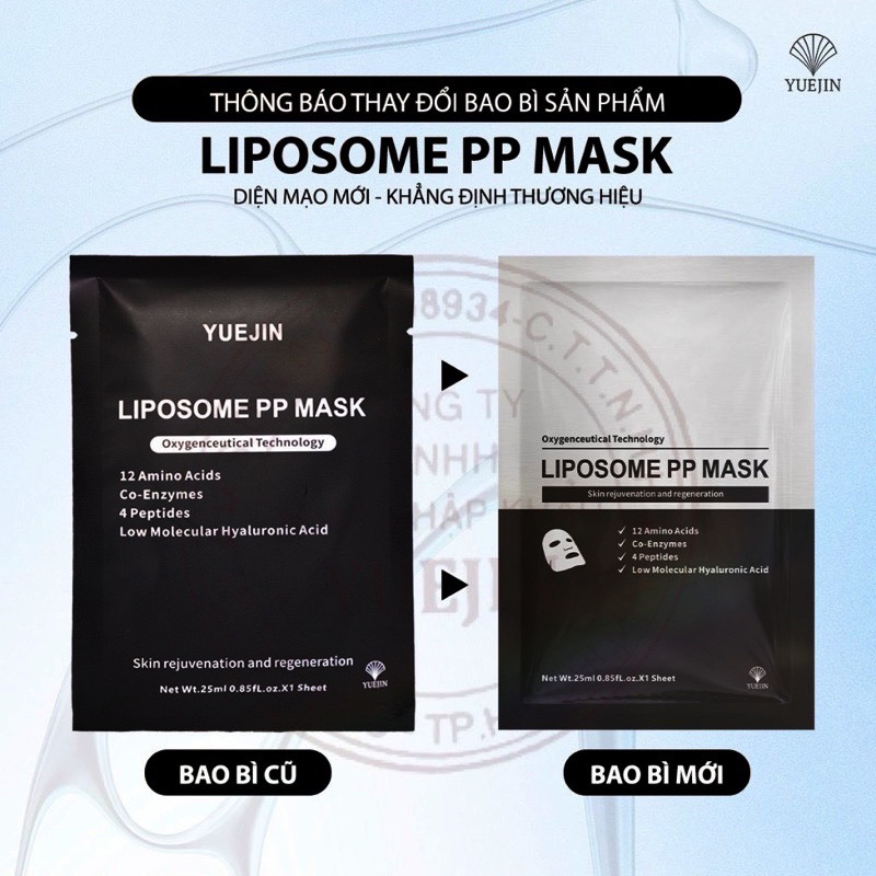 Mặt nạ mask yuejin Liposome pp mask -Mặt nạ siêu phục hồi cấp ẩm đa ...
