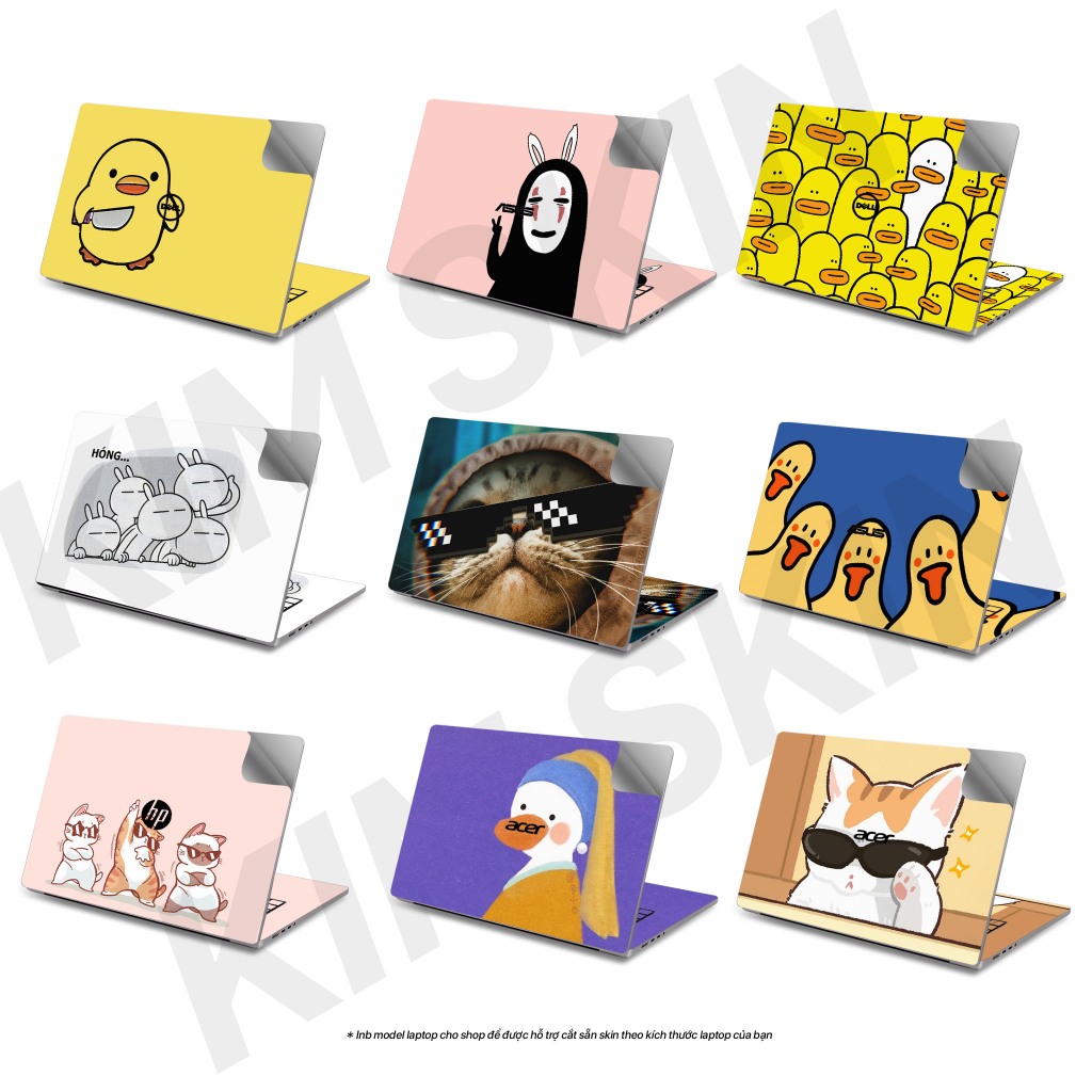 Skin Laptop 25 Mẫu Vui Nhộn Cắt Sẵn Theo Model Máy - Inbox Model Laptop ...