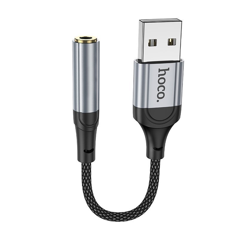 Cáp chuyển đổi tai nghe USB sang 3.5mm chính hãng Hoco jack chuyển đổi USB to 3.5 hỗ trợ micro ...