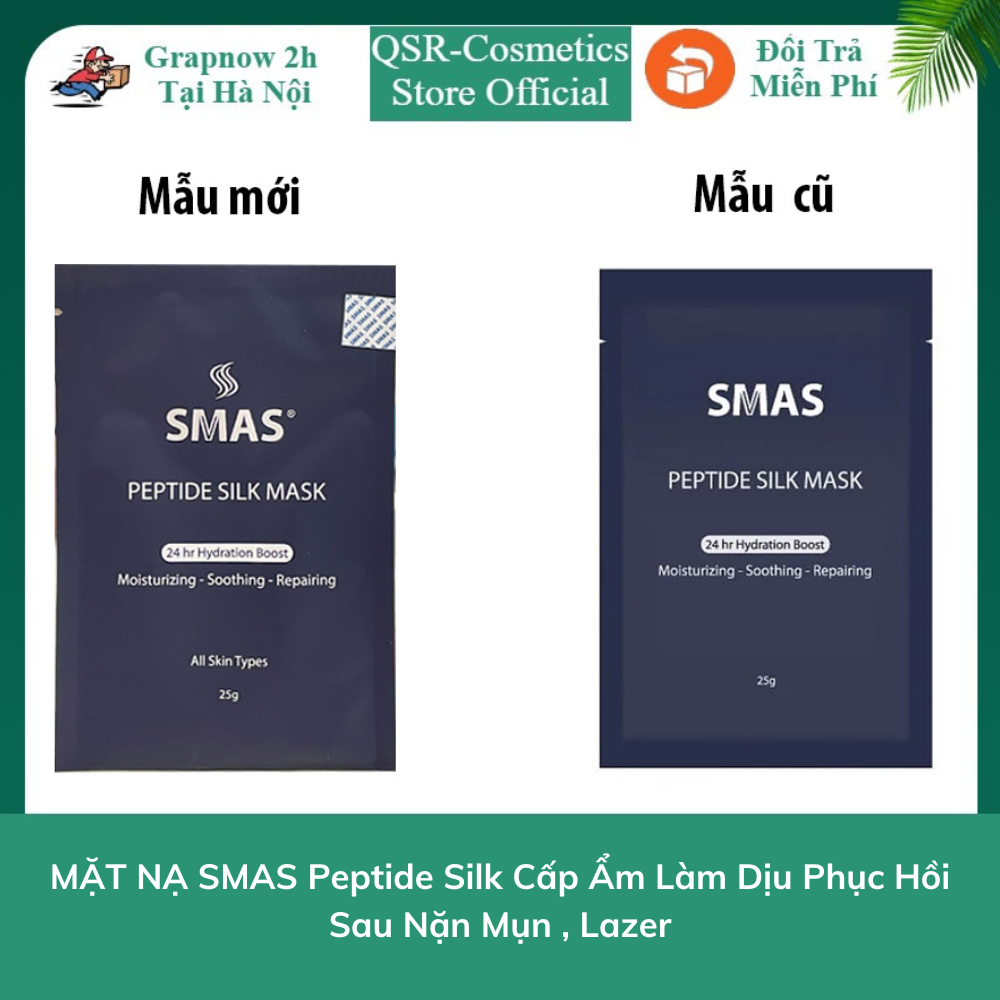MẶT NẠ SMAS Peptide Silk Cấp Ẩm Làm Dịu Phục Hồi Sau Nặn Mụn , Lazer ...