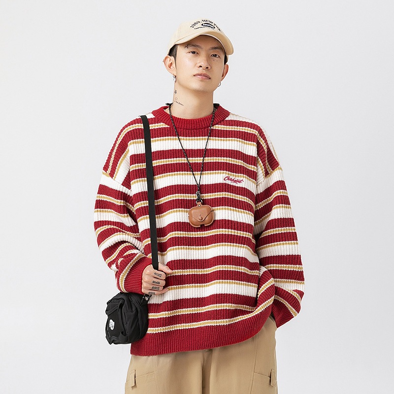 Áo len cổ tròn unisex form rộng phong cách Retro K4090 | Shopee Việt Nam