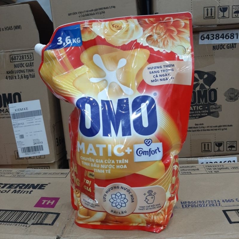 NƯỚC GIẶT OMO MATIC COMFORT TINH DẦU THƠM 3,6kg | Shopee Việt Nam