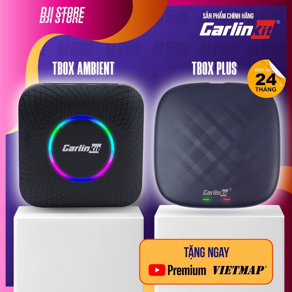 Bộ Android Box Chính Hãng Carlinkit Tbox Ambient Led 2025 Qualcomm 6225, Tbox Plus Qualcomm 6125 ...