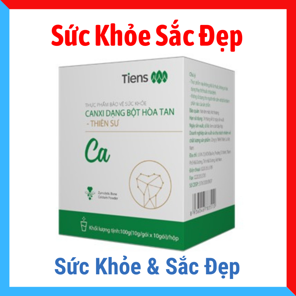 [DATE T11/2025] CANXI TIENS Canxi dạng bột hòa tan Thiên Sư - 10 Gói ...