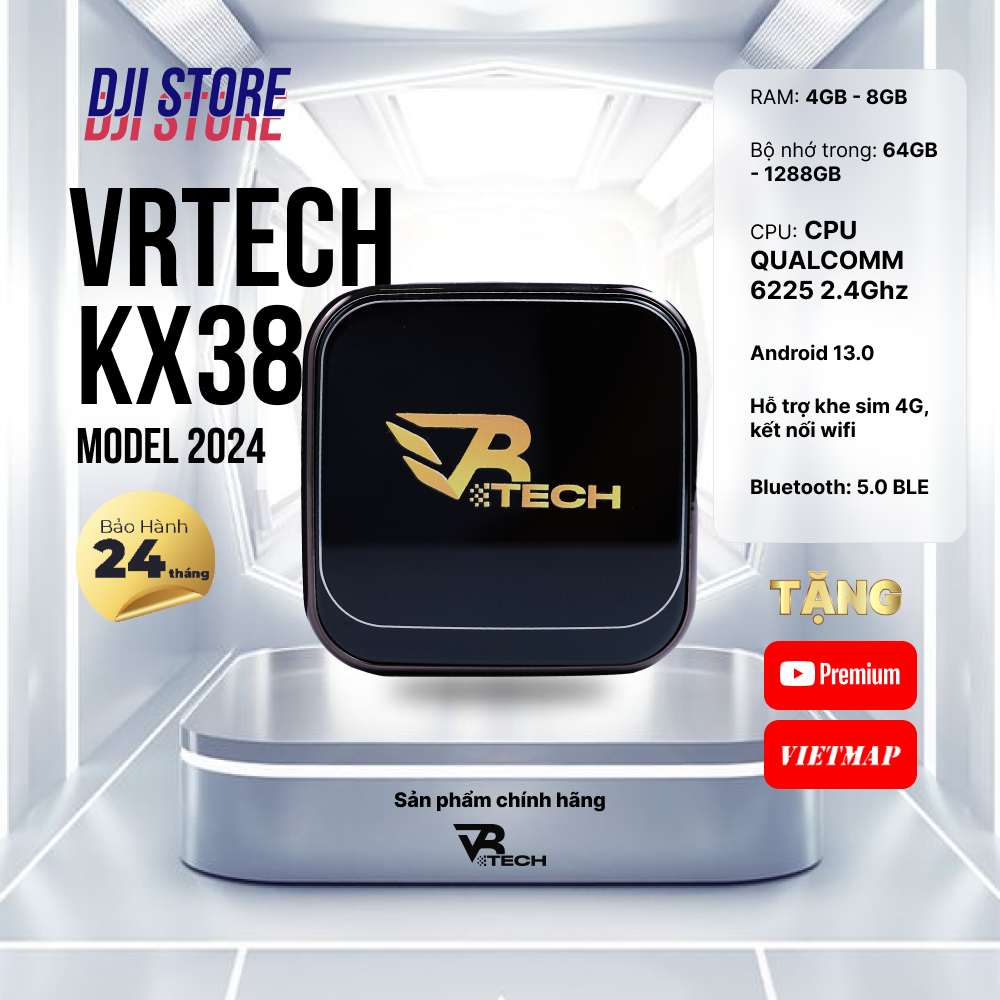 Bộ Android Box Chính Hãng VRTECH KX38 [2024] CPU Qualcomm 6225 Android ...