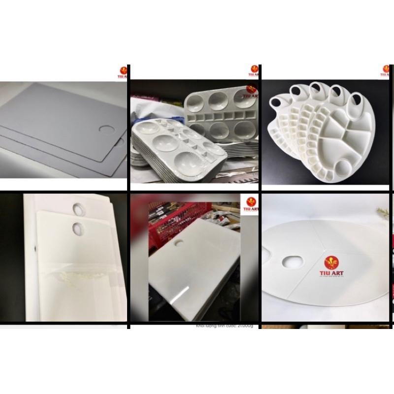 Palet Pha Màu nhựa MiKa/Khay pha màu | Shopee Việt Nam