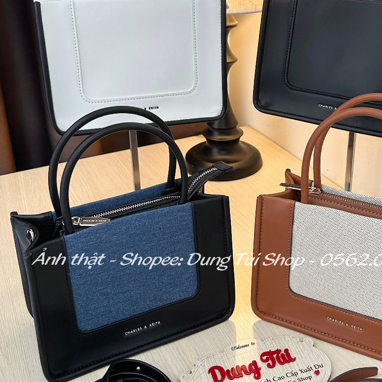 Túi nữ quai cầm đôi + đeo chéo size 22 thiết kế giản dị,thanh lịch CK2 ...