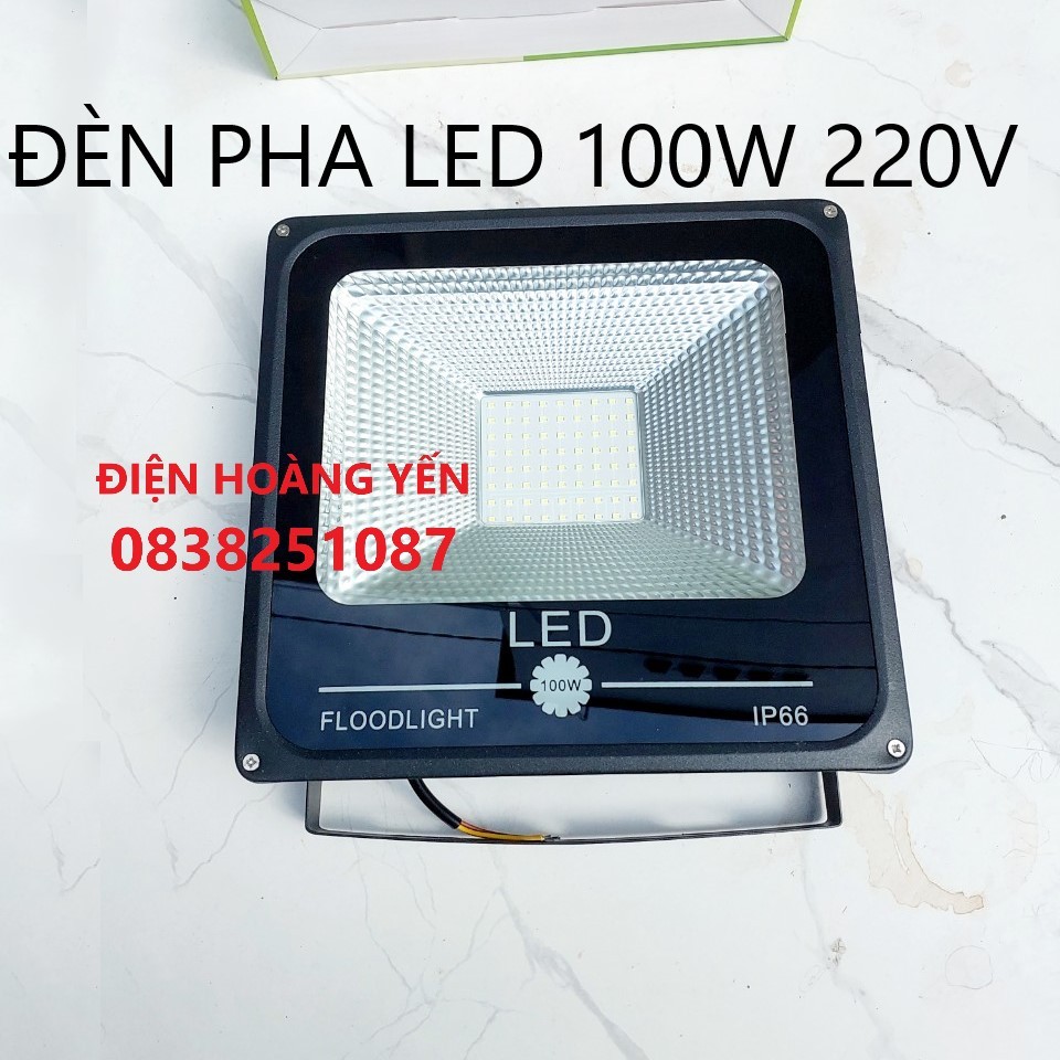 Đèn Led Pha 100W IP66 Ngoài Trời Chống Mưa Tuổi Thọ Cao 220V | Shopee Việt Nam