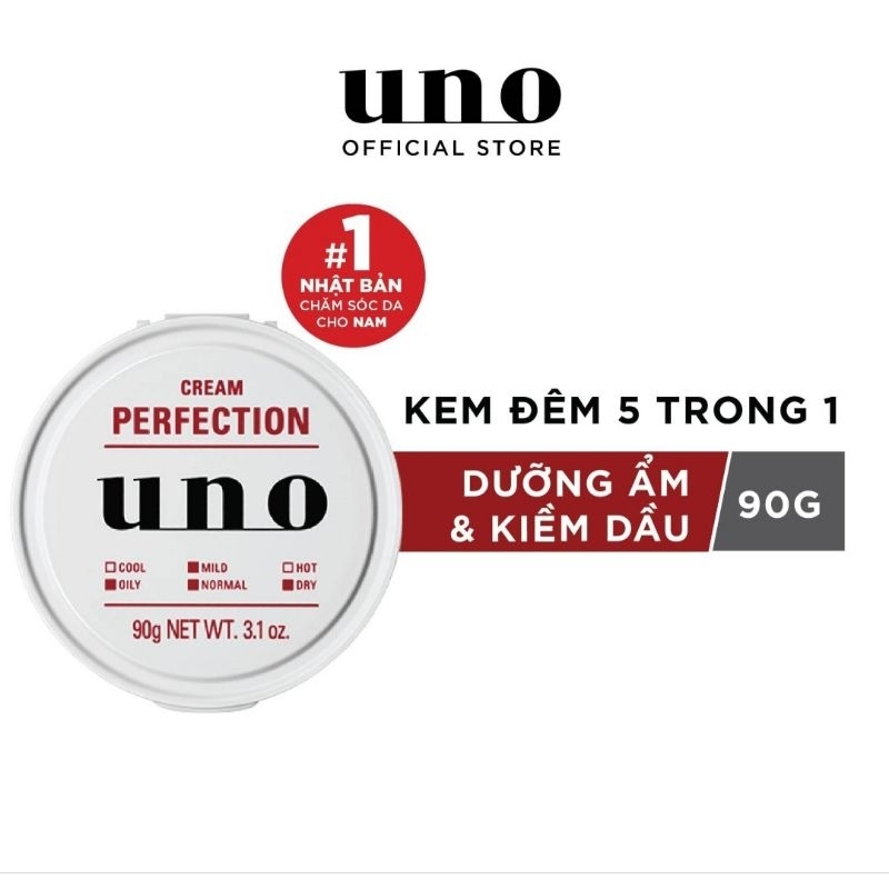 Kem Đêm Dưỡng Ẩm Kiềm Dầu 5 Trong 1 Cream Perfection Uno 90Gr | Shopee Việt Nam