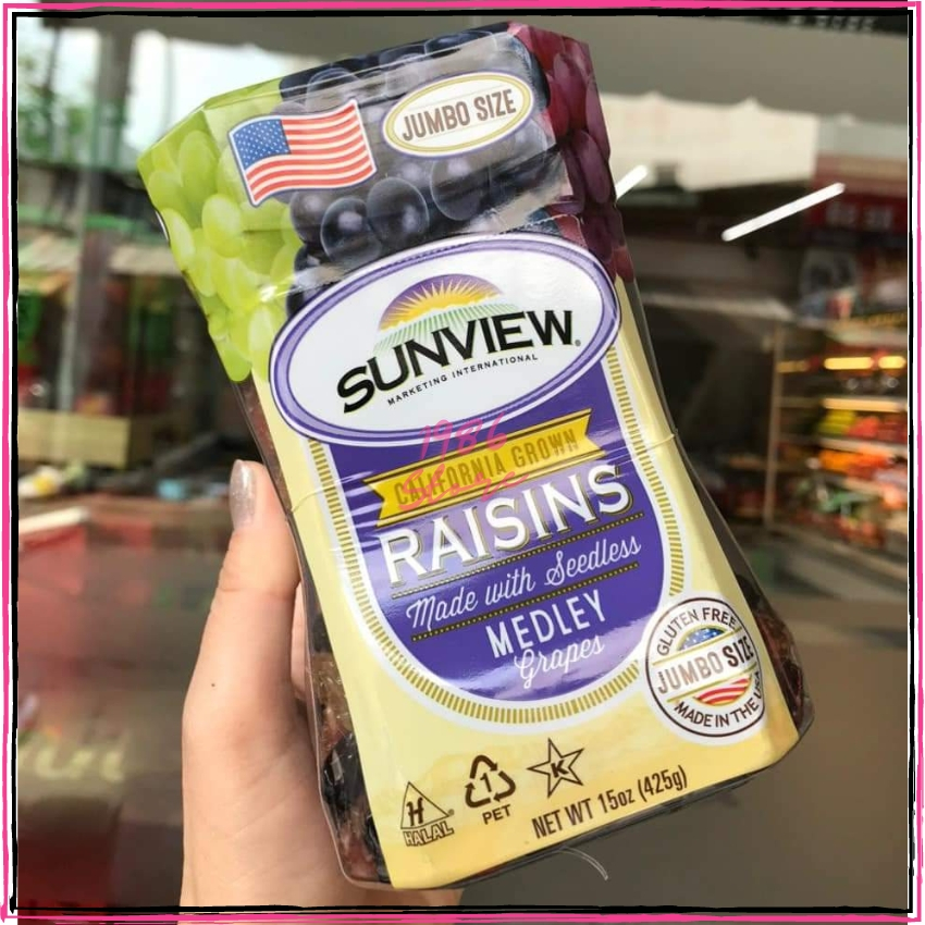 Date 2026 - Nho Khô Hỗn Hợp Sunview Raisins 425g | Shopee Việt Nam