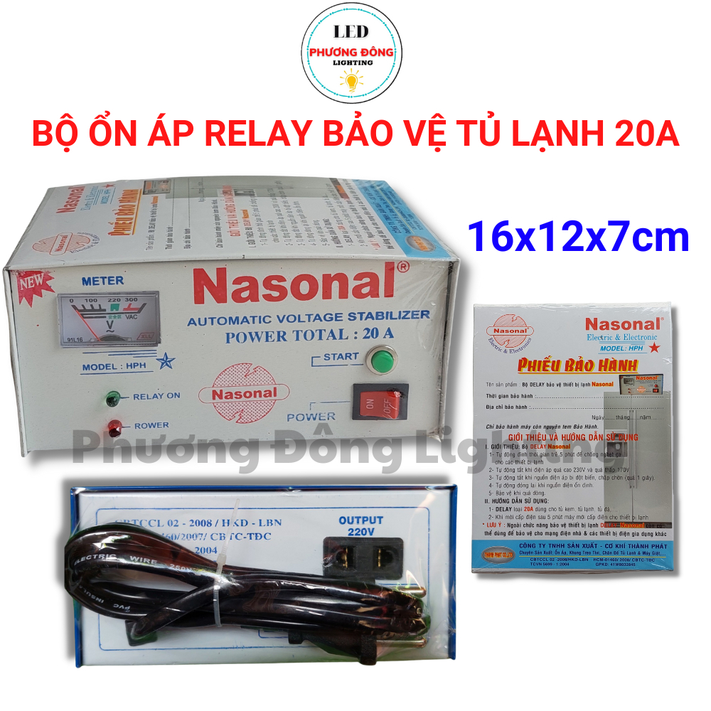Bộ Relay ổn áp bảo vệ thiết bị lạnh Nasonal 20A | Shopee Việt Nam