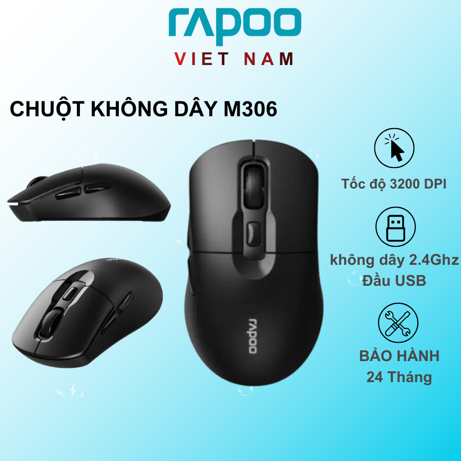 Chuột Không Dây Rapoo M306 (USB 2.4G , Bảo hành 24 tháng ) | Shopee ...