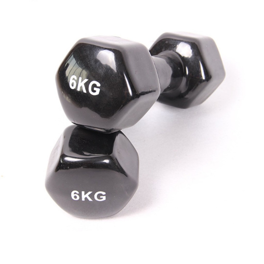 Tạ tay cao su lõi gang đặc, tạ 3kg, 2kg, 1kg, dùng tập gym, thể dục, thể thao, tạ, đòn tạ, chính ...