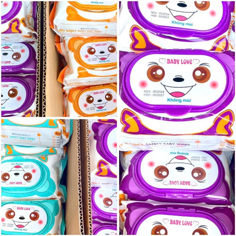 Khăn Ướt 600g BABY WIPES không mùi, bản bi to, hàng Loại 1,khổ 17x23cm ...