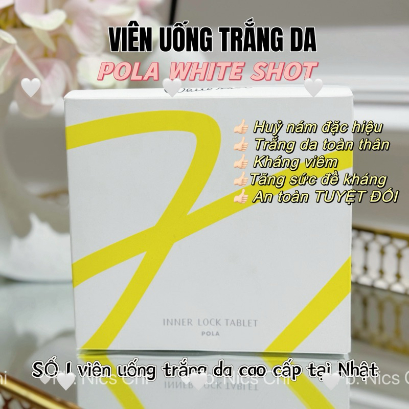 Viên uống trắng da, mờ thâm nám POLA Inner Lock Tablet hộp 180 viên | Shopee Việt Nam