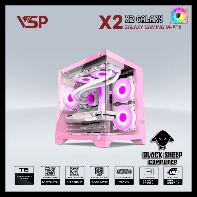 Vỏ Case VSP X2 GALAXY PINK (OPTION FAN) | Shopee Việt Nam