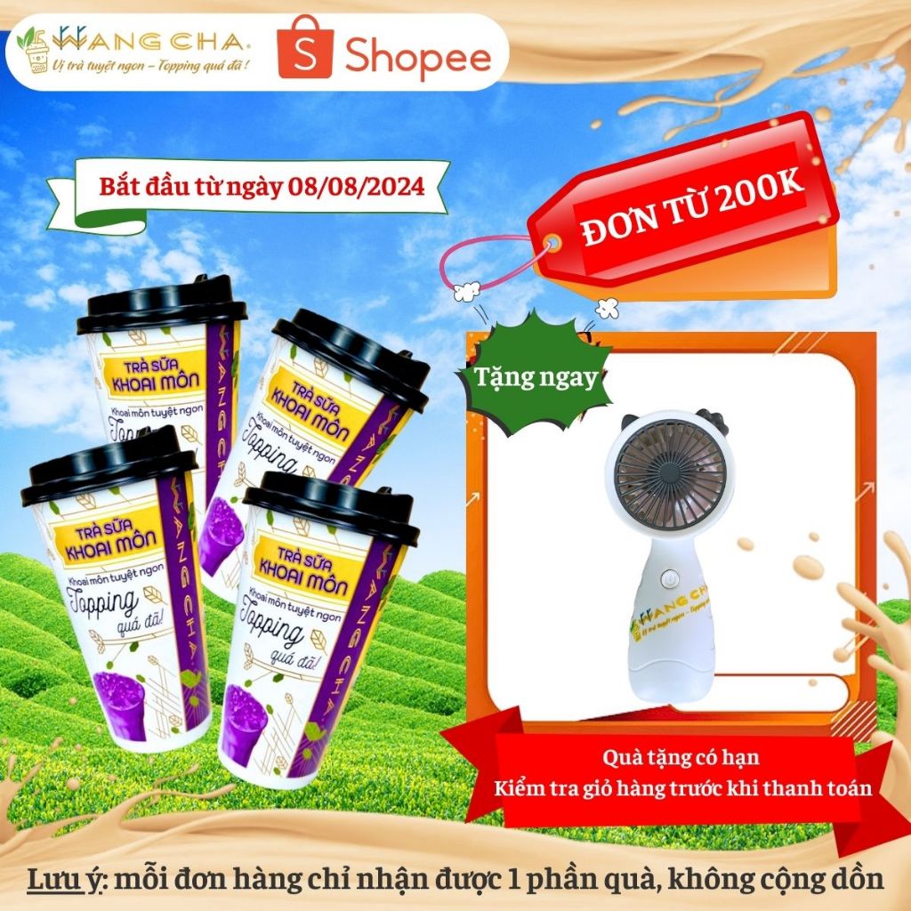 Ly Trà Sữa Wangcha Tiện Lợi Vị Khoai Môn - Trà Sữa Khoai Môn Thơm Ngon ...