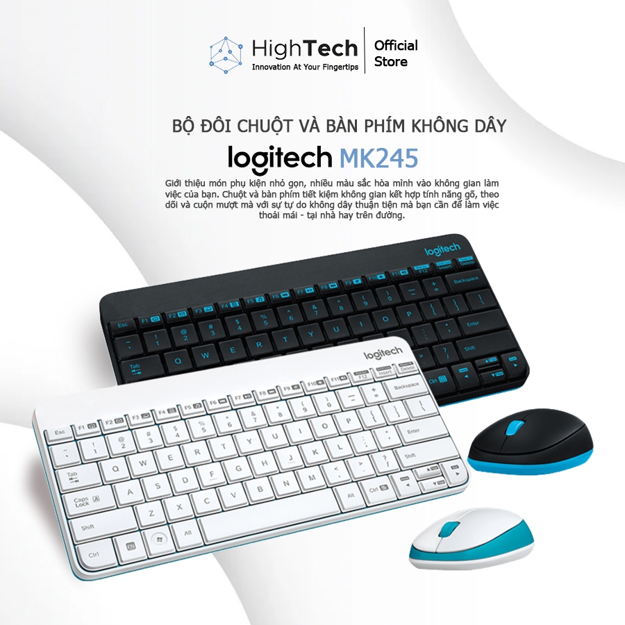 Bộ chuột bàn phím không dây Logitech MK245 Nano Bàn phím máy tính để bàn | Shopee Việt Nam
