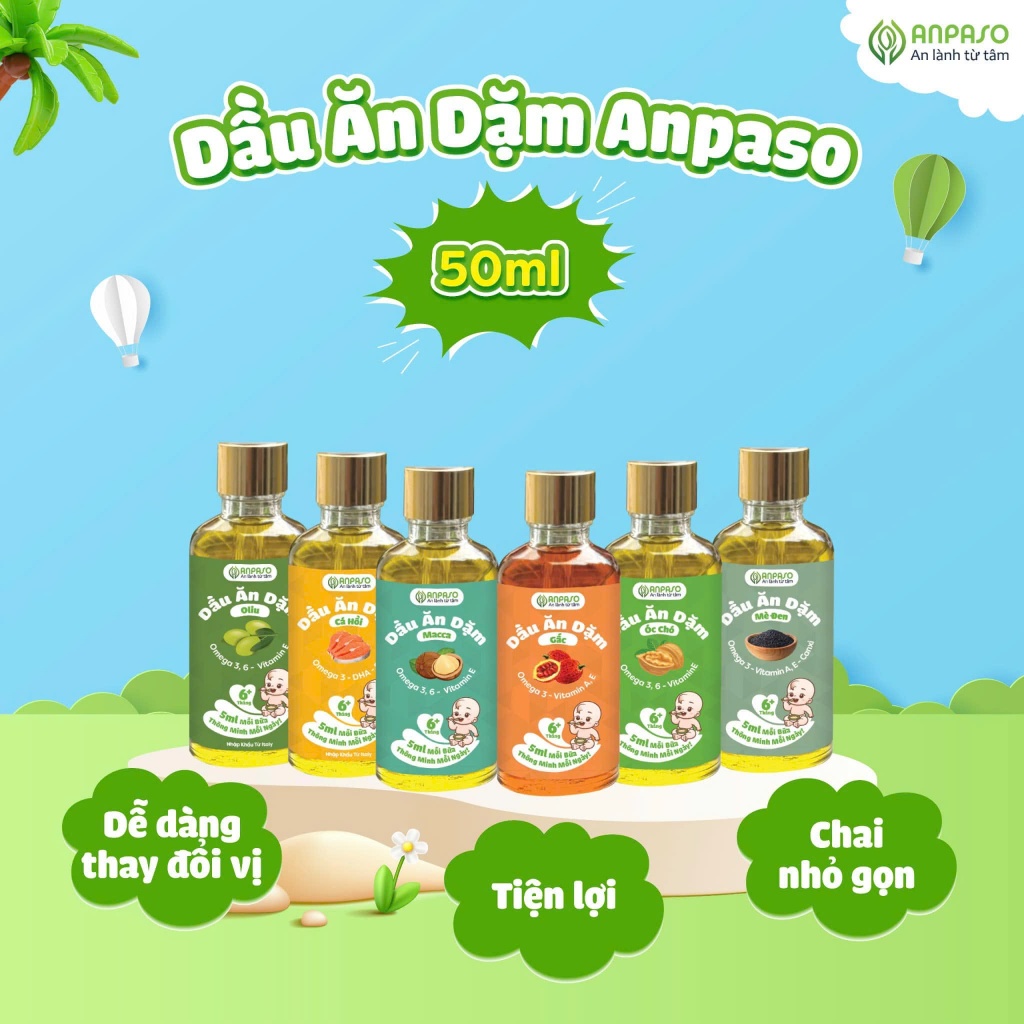 Dầu Ăn Dặm Cho Bé Anpaso Giúp Cải Thiện Biếng Ăn | Shopee Việt Nam