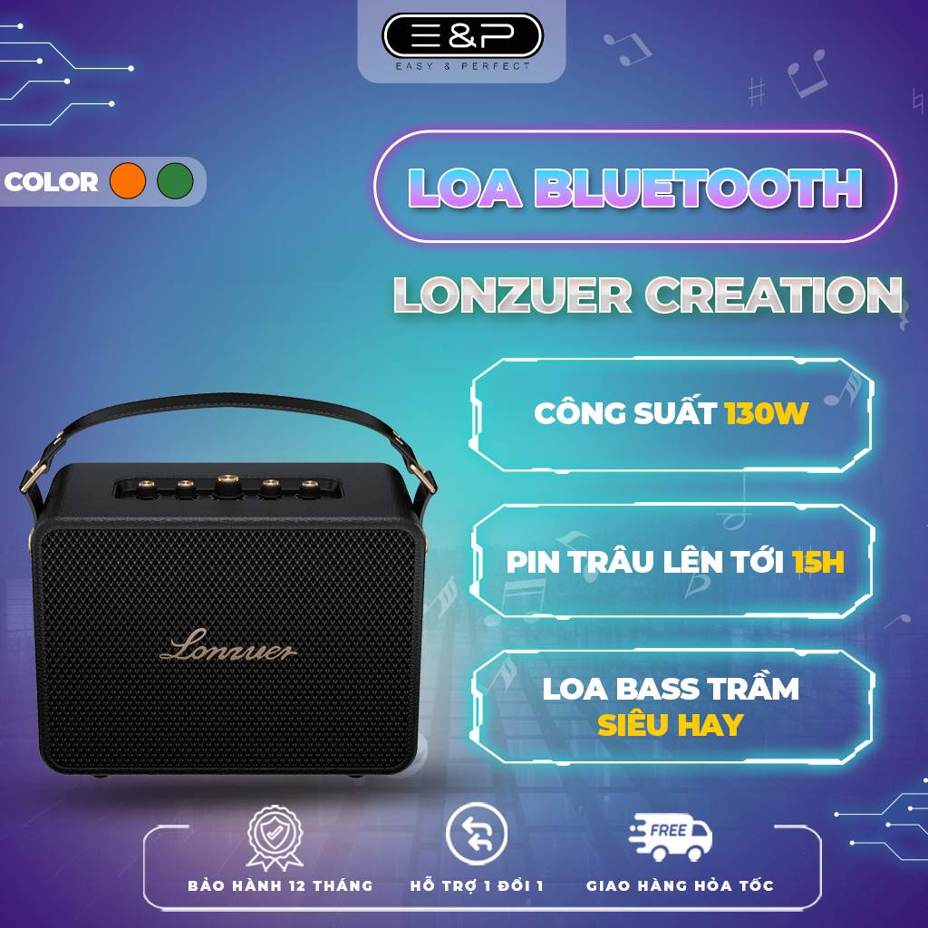 Loa Bluetooth Lonzuer CREATION Cao Cấp Chính Hãng Công Suất 130W Siêu ...
