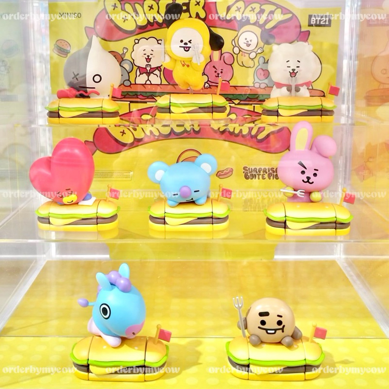 [MINISO x BT21] Blind box mô hình BT21 - Burger Party | Shopee Việt Nam