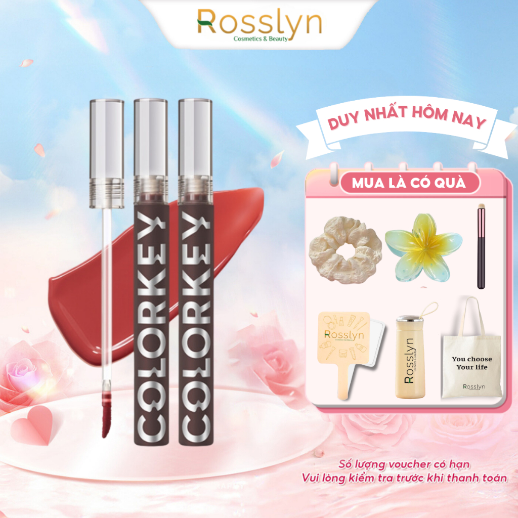 COLORKEY Son tint bóng Colorkey dạng lỏng lâu trôi glasting water tint ...