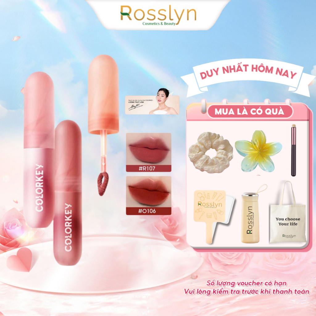 COLORKEY Son Môi Colorkey Lip Mousse Lip Mud Màu Nhung Mờ Xinh Xắn 2g ...