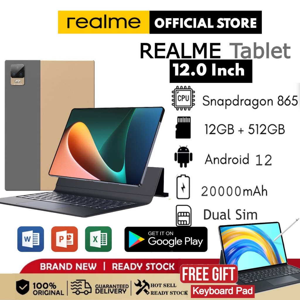 Realme Pad P70 2024 | 16GB RAM+512GB ROM | Snapdragon 865 | Pin ...