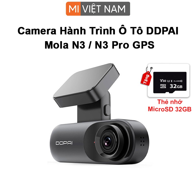 Camera Hành Trình Ô Tô DDPAI Mola N3 / N3 Pro GPS - Bản Quốc Tế Độ Phân Giải 4K | Shopee Việt Nam