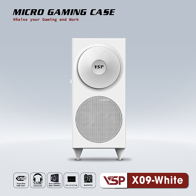 Vỏ Case Máy Tính VSP Micro Gaming X09 - Trắng | Shopee Việt Nam