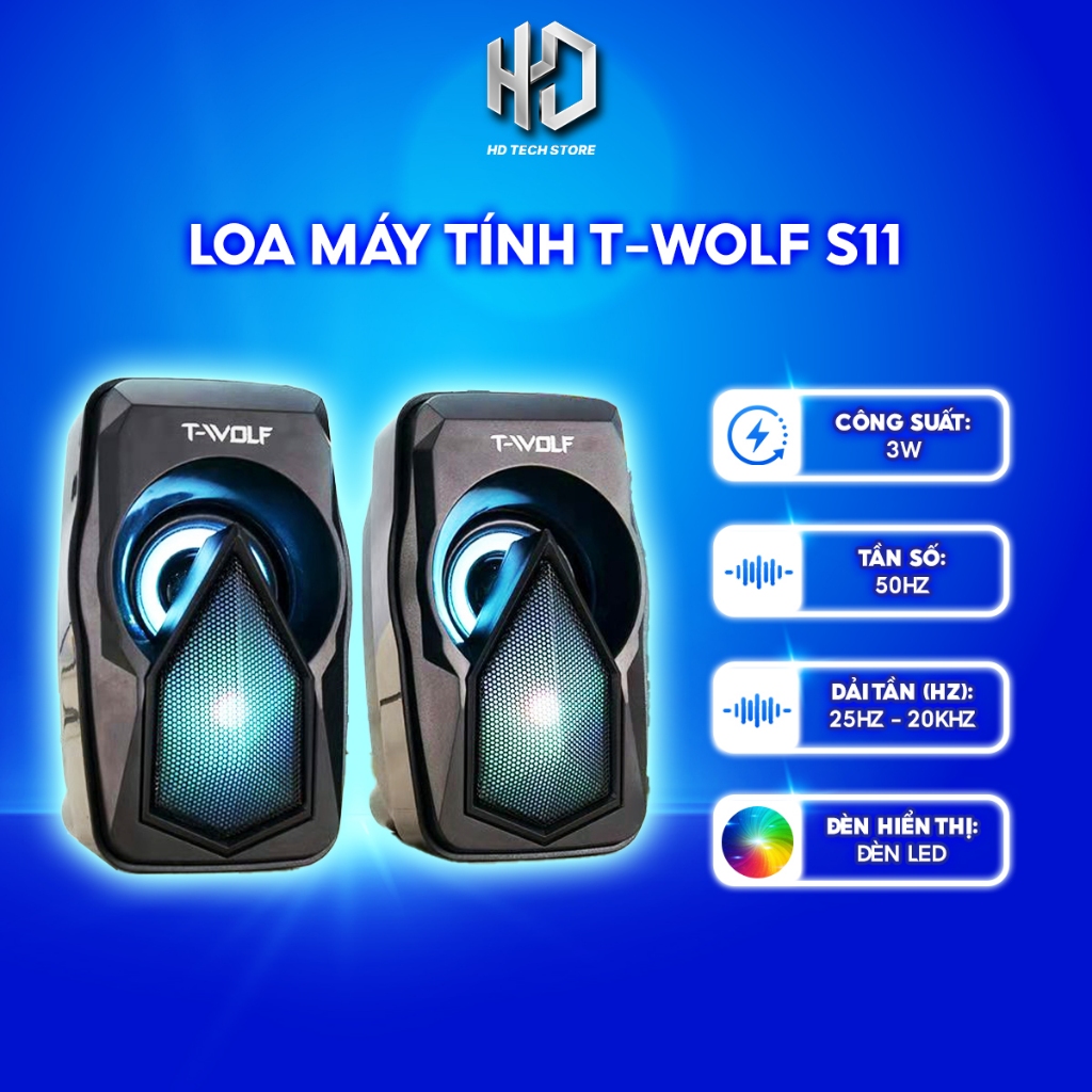 Loa máy tính T-Wolf S11 mang đến trải nghiệm âm thanh tuyệt hảo | Shopee Việt Nam