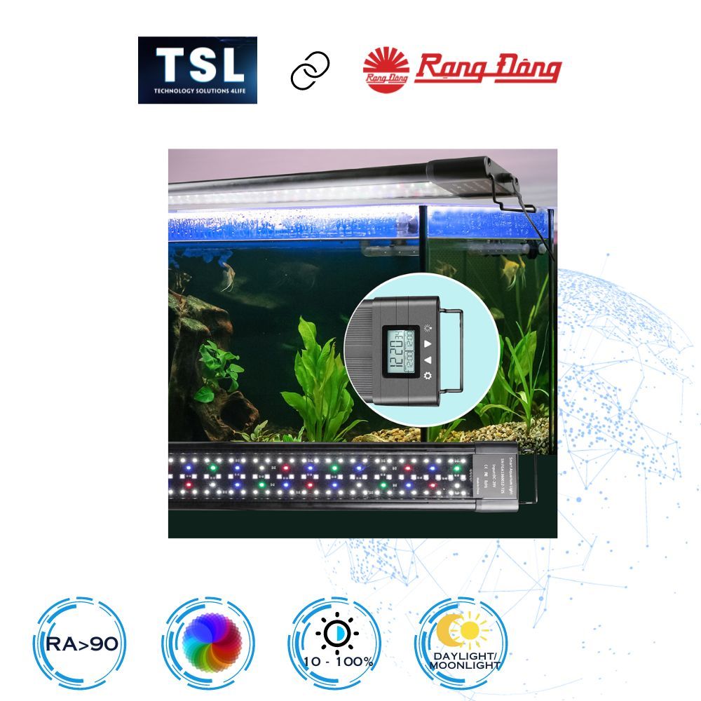 Bộ đèn LED thủy sinh đổi màu Rạng Đông TS01.RGB 900/48W - Hàng chính ...