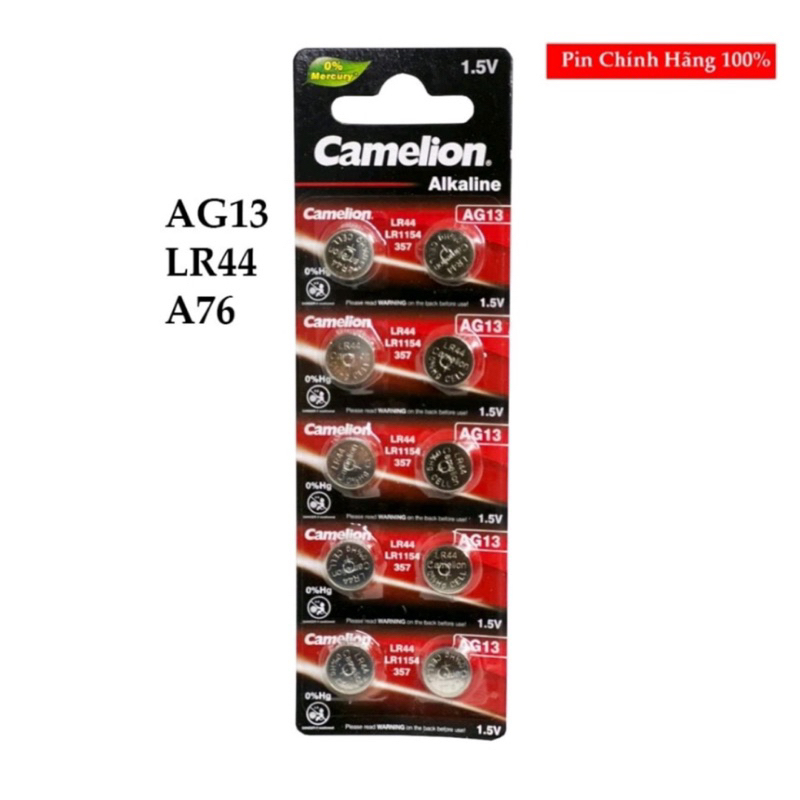 Pin LR44/ AG13 Camelion vỉ 10 viên | Shopee Việt Nam
