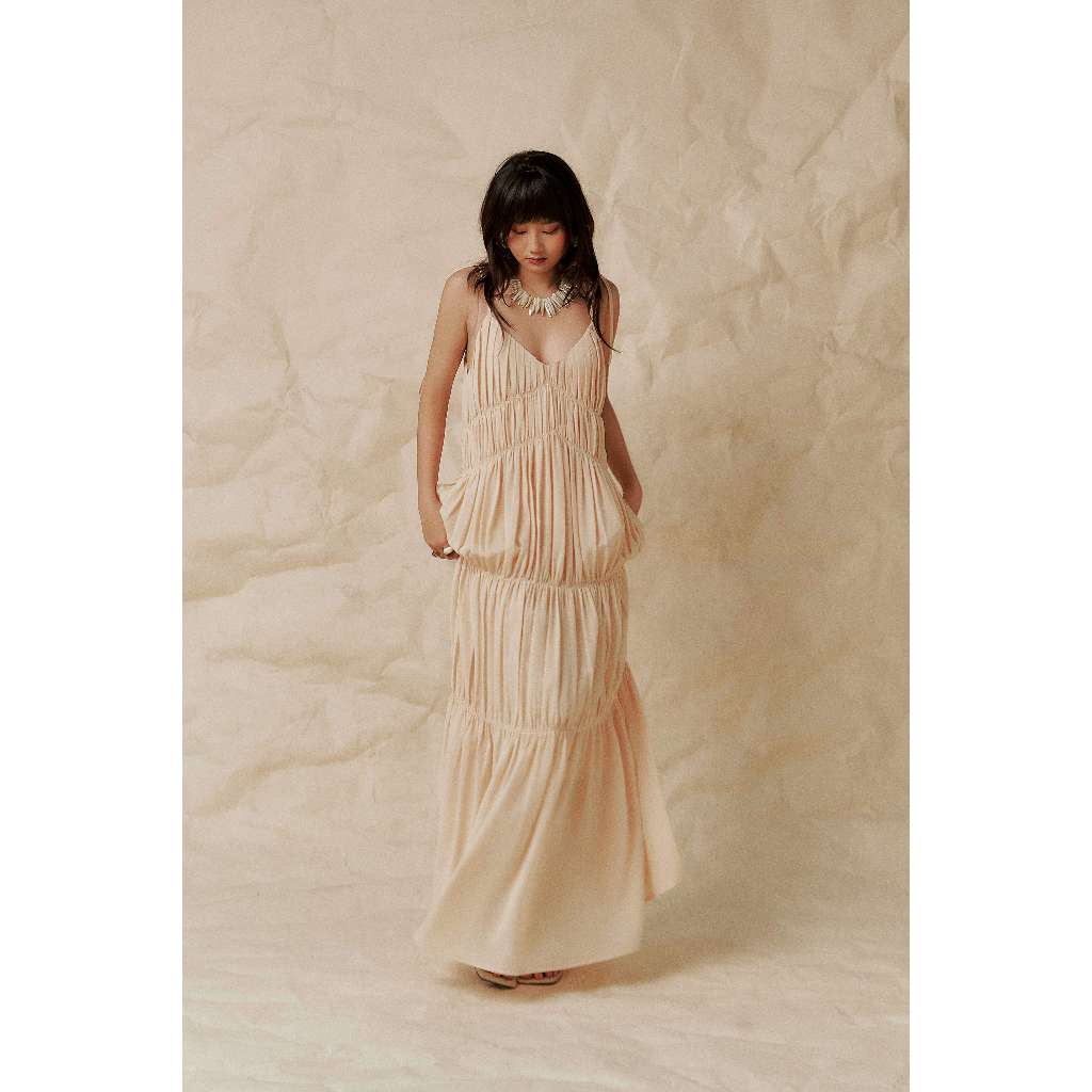 Đầm Chiffon Dún Vải | Sandy Dress | CHEN Inspired | Shopee Việt Nam