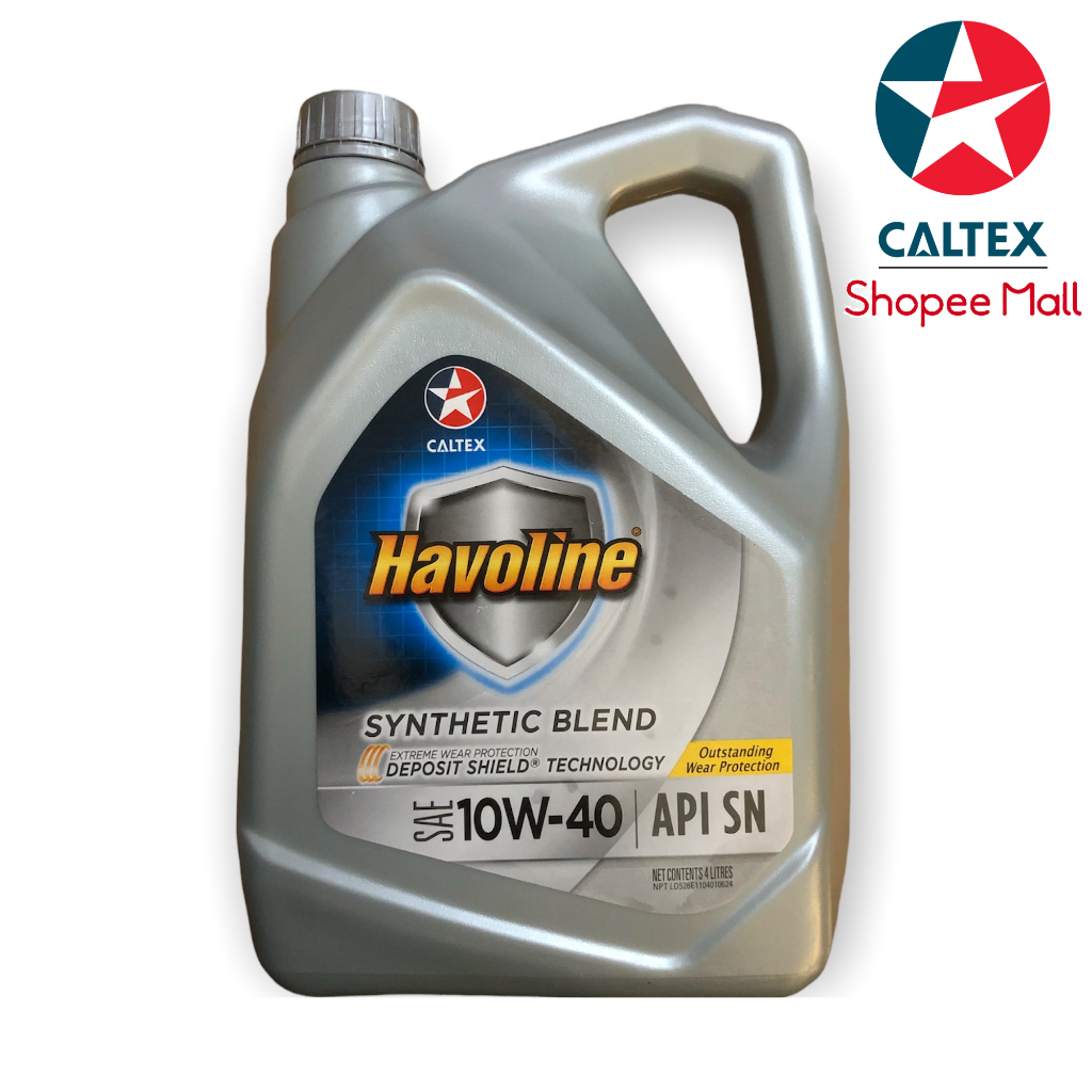 Nhớt ô tô Caltex Havoline Synthetic Blend 10w40 cho máy xăng và diesel ...