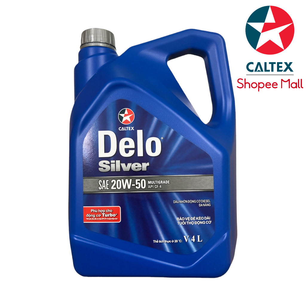 Nhớt ô tô Caltex Delo Silver Multigrade 20w50 cho máy diesel [ 4L ...