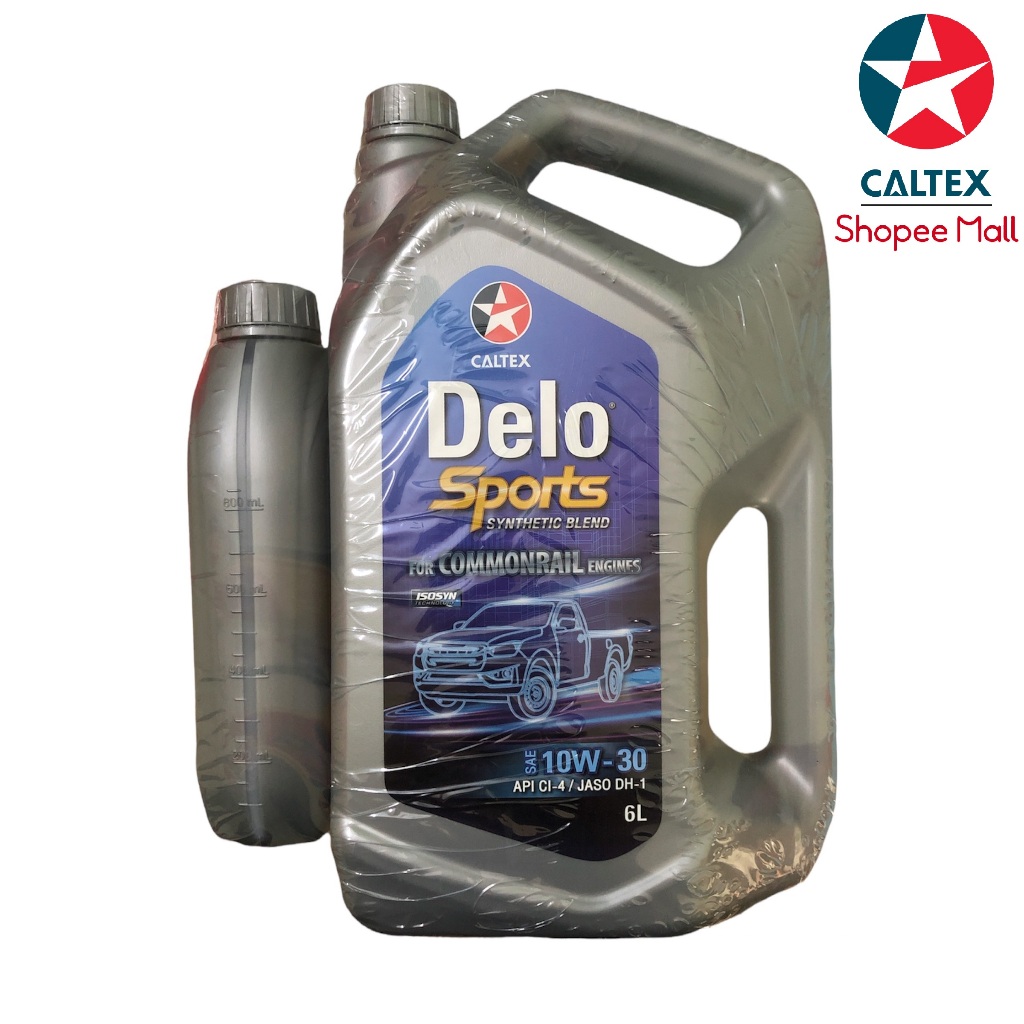 Nhớt ô tô Caltex Delo Sports Synthetic Blend 10w30 cho máy diesel [ 7L ...
