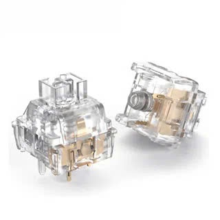 Salt Ice Switch Crystal Hoàn toàn trong suốt, âm trầm, switch đã lube ...