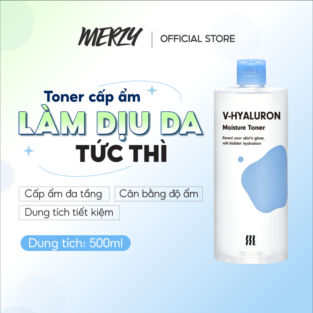 Nước Hoa Hồng Dưỡng Ẩm By Merzy V-Hyaluronic Acid Moisture Toner 500ml ...